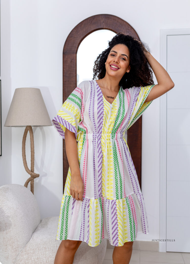 Jember Colorful Dress – Afro Maya